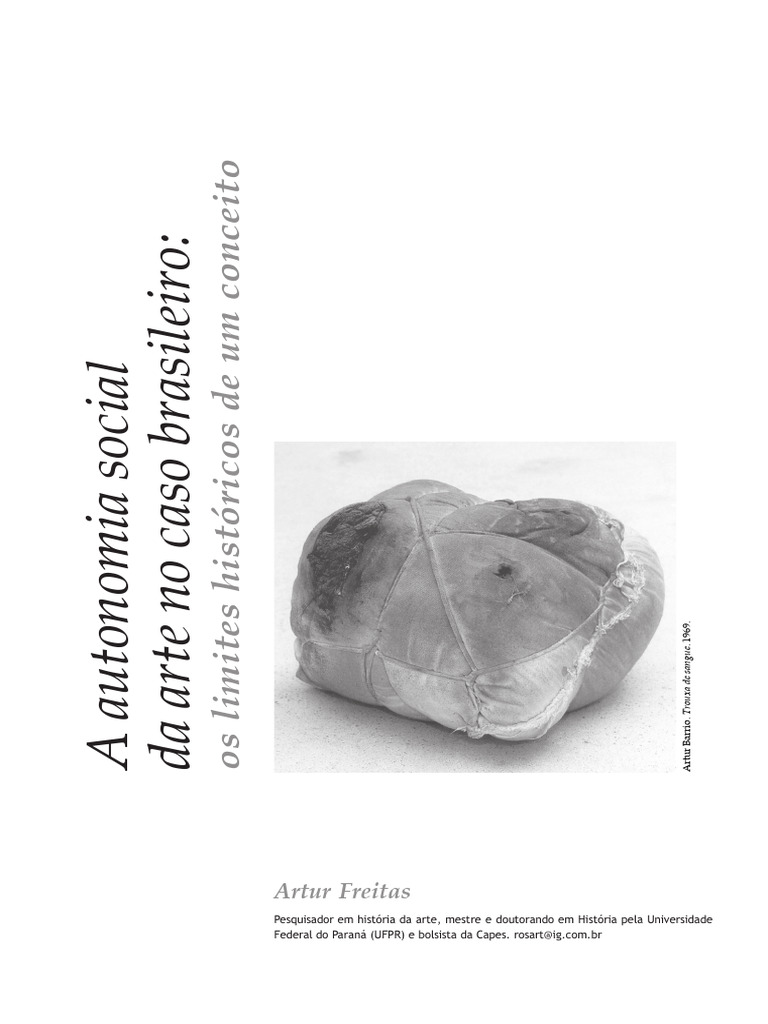 Autonomia Social da Arte no Brasil | PDF | Sociologia | Estética