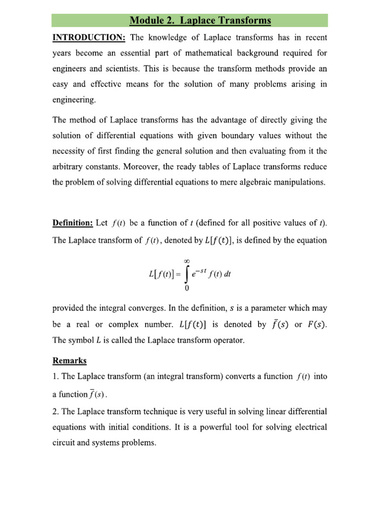 MAT1002 - Module2 Till Unit Step | PDF