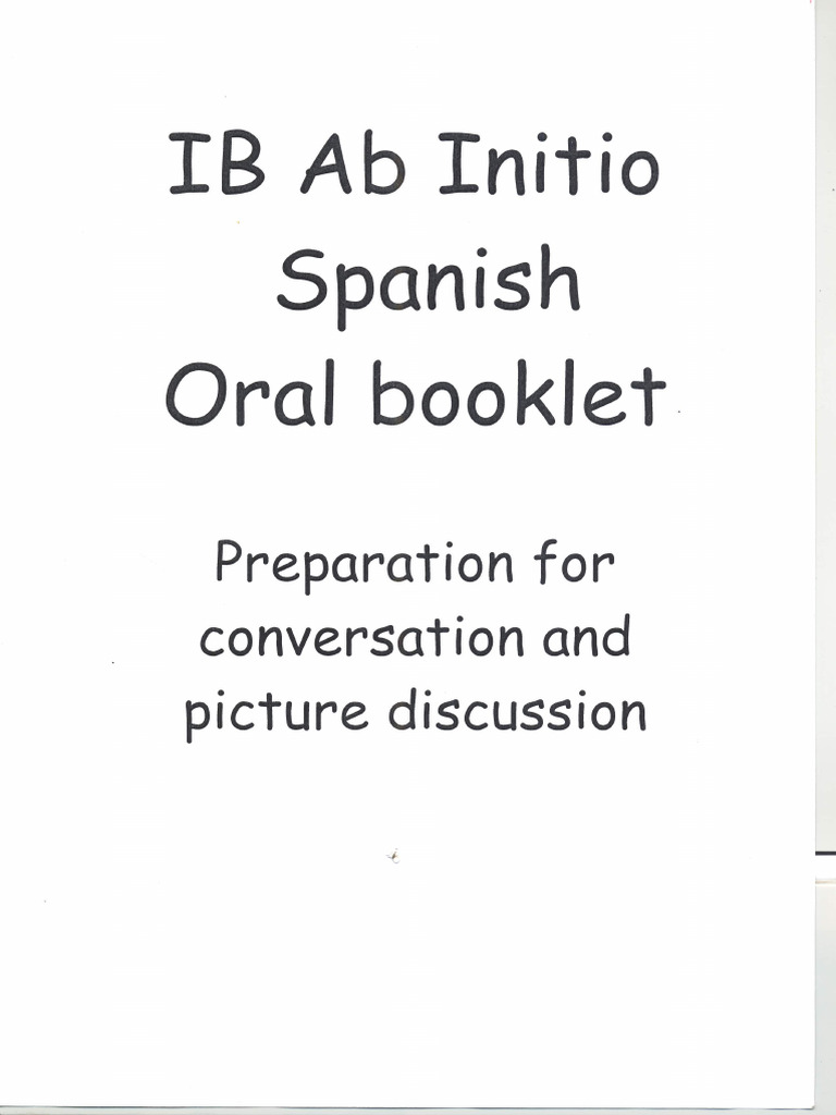 Ib - Spanish - Speaking | PDF