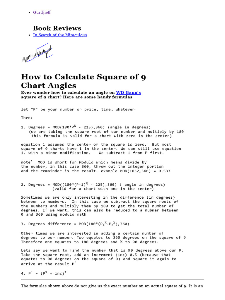 How To Calculate Square of Nine | PDF | Numbers | Arithmetic