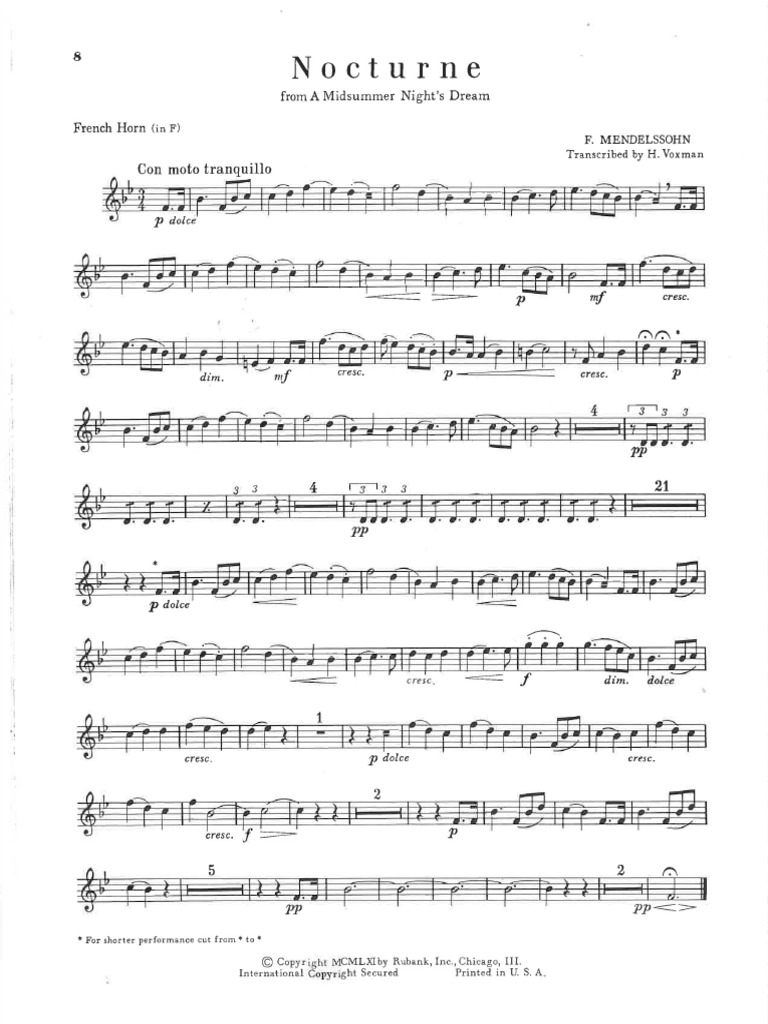 French Horn Solo | PDF