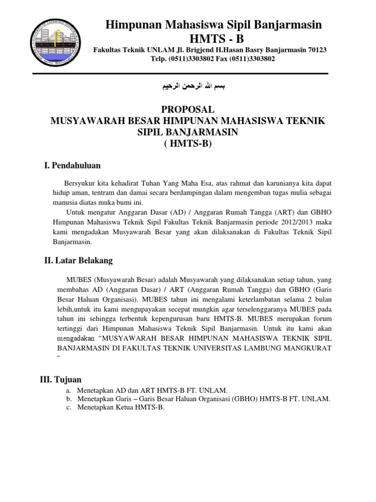 Proposal Mubes | PDF