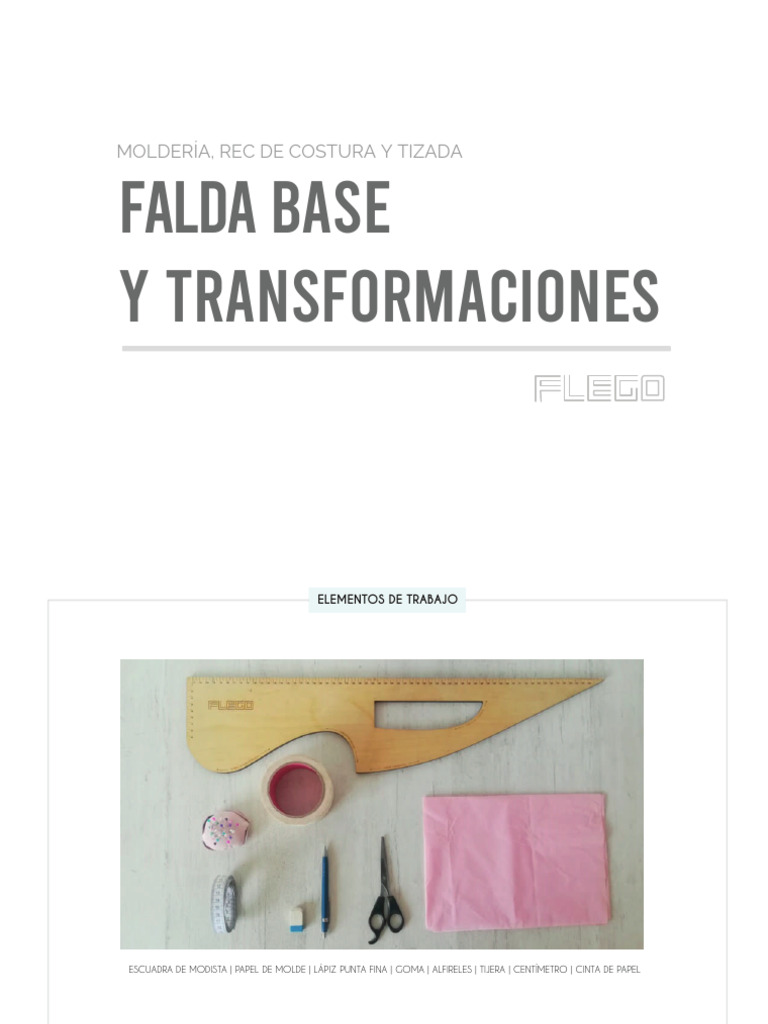 Clase 1 - Molderia, Rec de Costura y Tizada Falda Base y ...