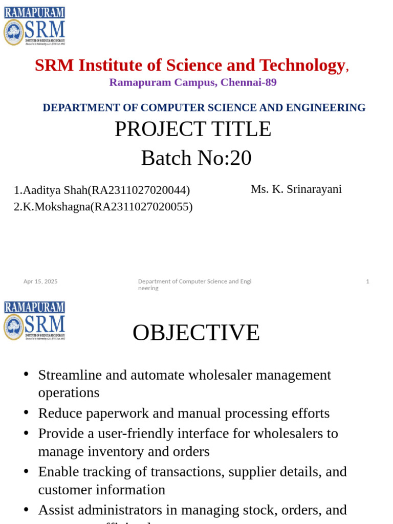 Dbms Wholesale Management System 1st Review | PDF | Databases | Automation