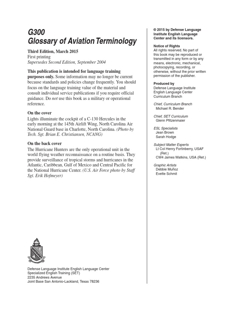 Aviation Terminology Glossary | PDF | Airspeed | Air Traffic Control
