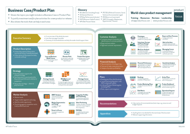 Business Case and Product Plan Guide | PDF | Marketing | Net Present Value