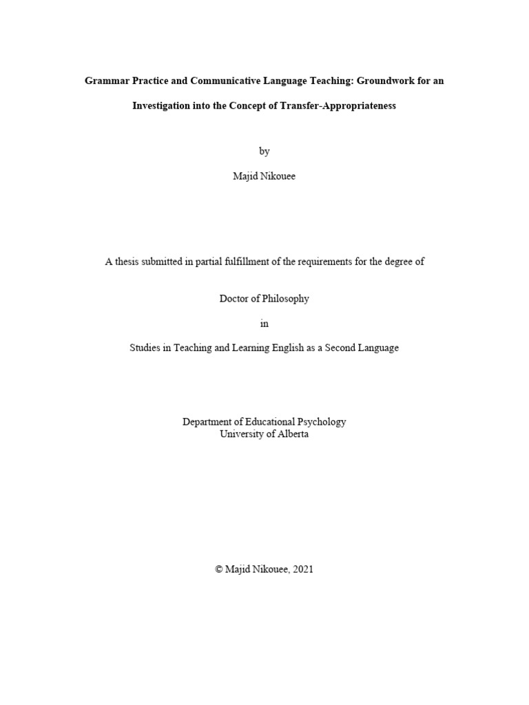 Grammar Practice and Communicative Language Teaching 4fm0ugihr0 | PDF | Second Language ...