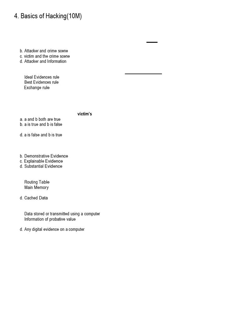 Chapter 4(Digital Forensics) | PDF | Crime Scene | Evidence