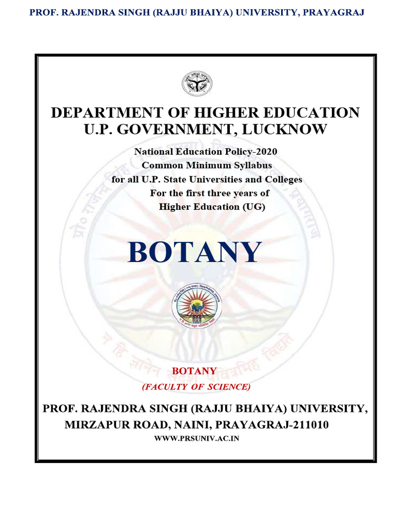 Botany Updated | PDF | Microorganism | Botany