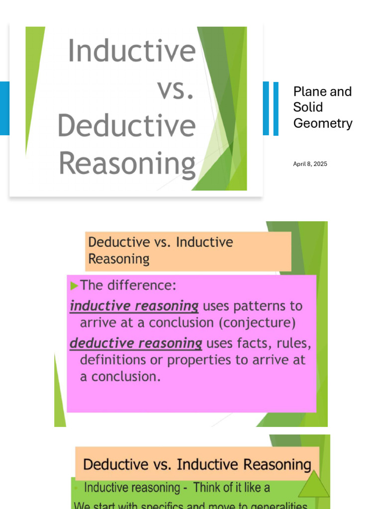 Deductive Inductive | PDF