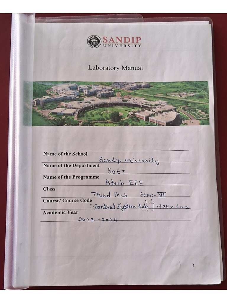 Control System ( CS ) - Lab Manual | PDF