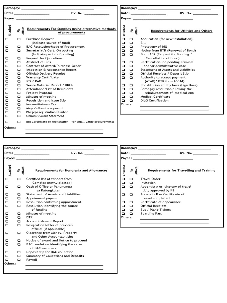 Documentary Requirements Checklist | PDF