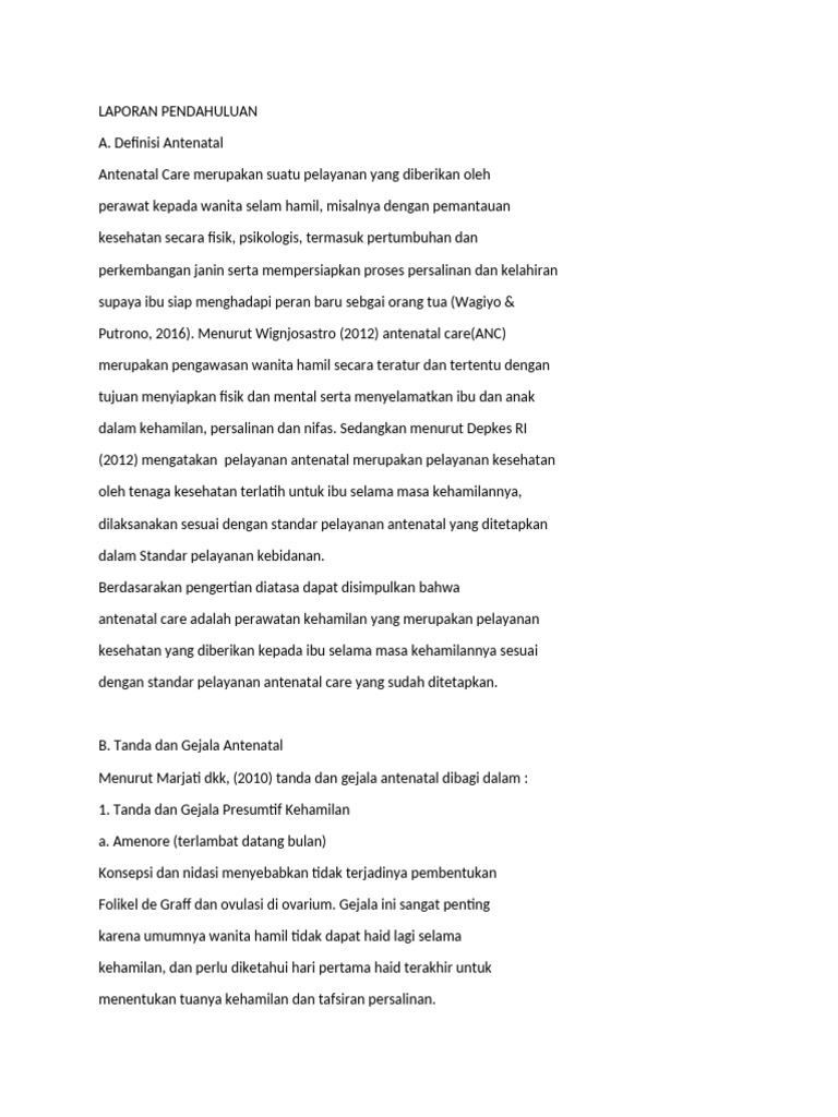 Laporan Pendahuluan | PDF