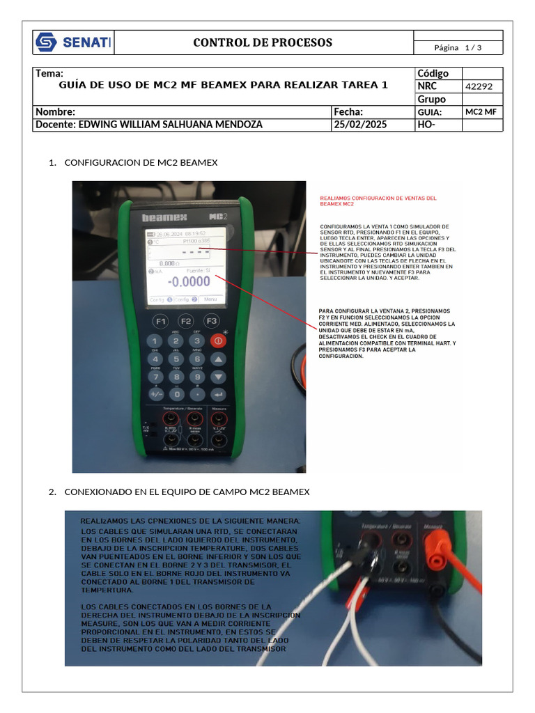 Guia Uso de MC2 MF Como Simulador Temperatura | PDF