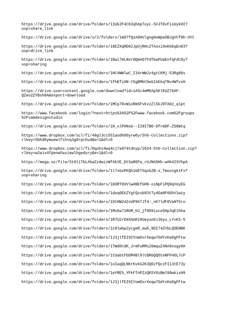 Google Drive Resource Links Collection | PDF