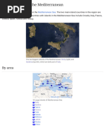 Mediterranean Sea Bordering Countries Map | PDF | Mediterranean Sea