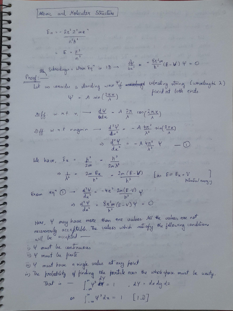 Chemistry CLass Notes | PDF