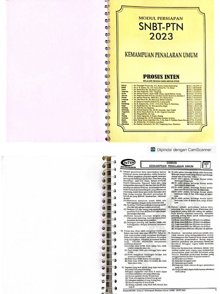 Modul Snbt Inten 2023 (1) | PDF