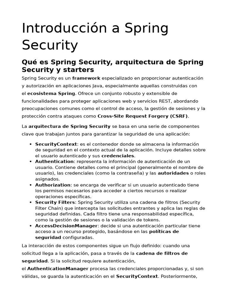 Tema 16. Spring Security | PDF | Contraseña | Usuario (informática)