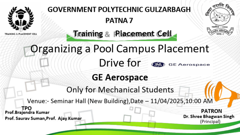 GE Aerospace Campus Placement Drive | PDF