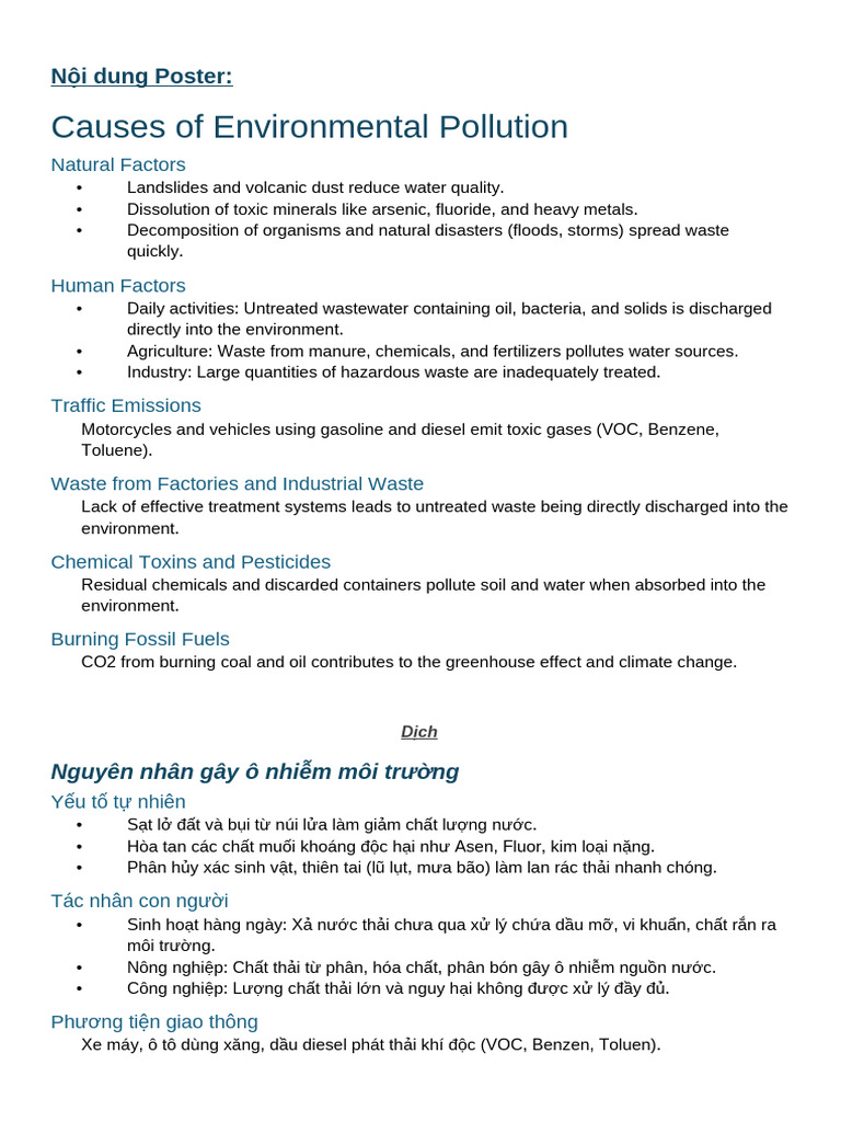 Pollution | PDF