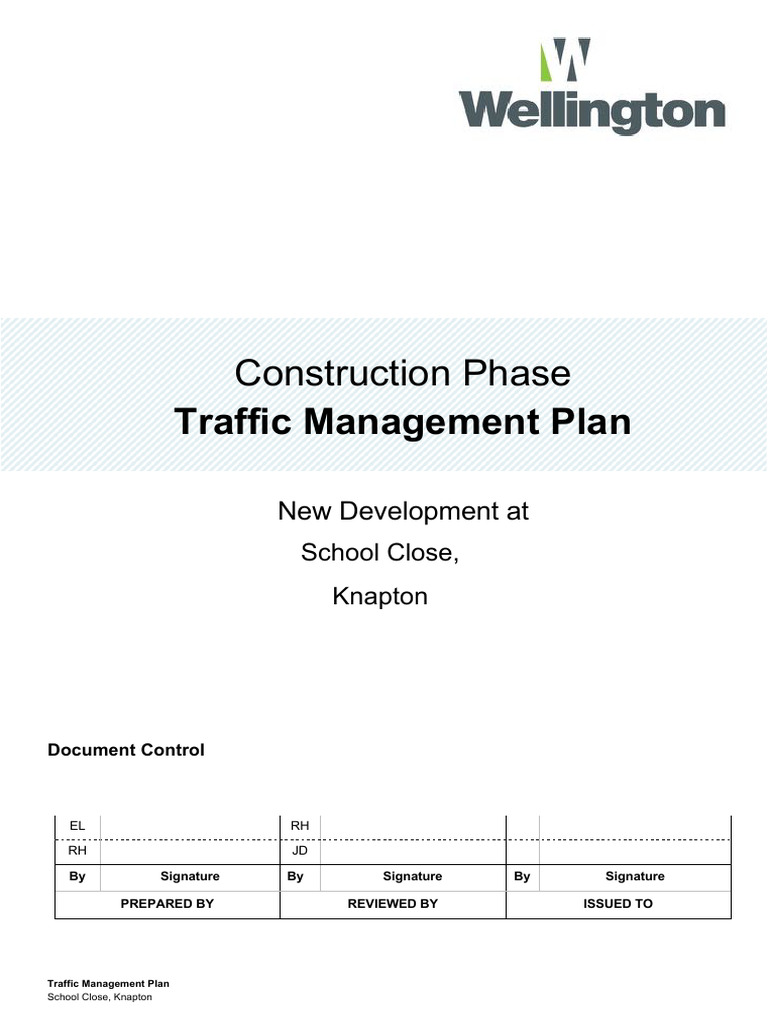 Knapton Construction Traffic Plan | PDF | Traffic | Road