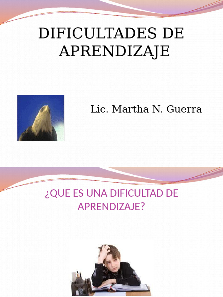 Dificultades de Aprendizaje | PDF | Dislexia | Aprendizaje
