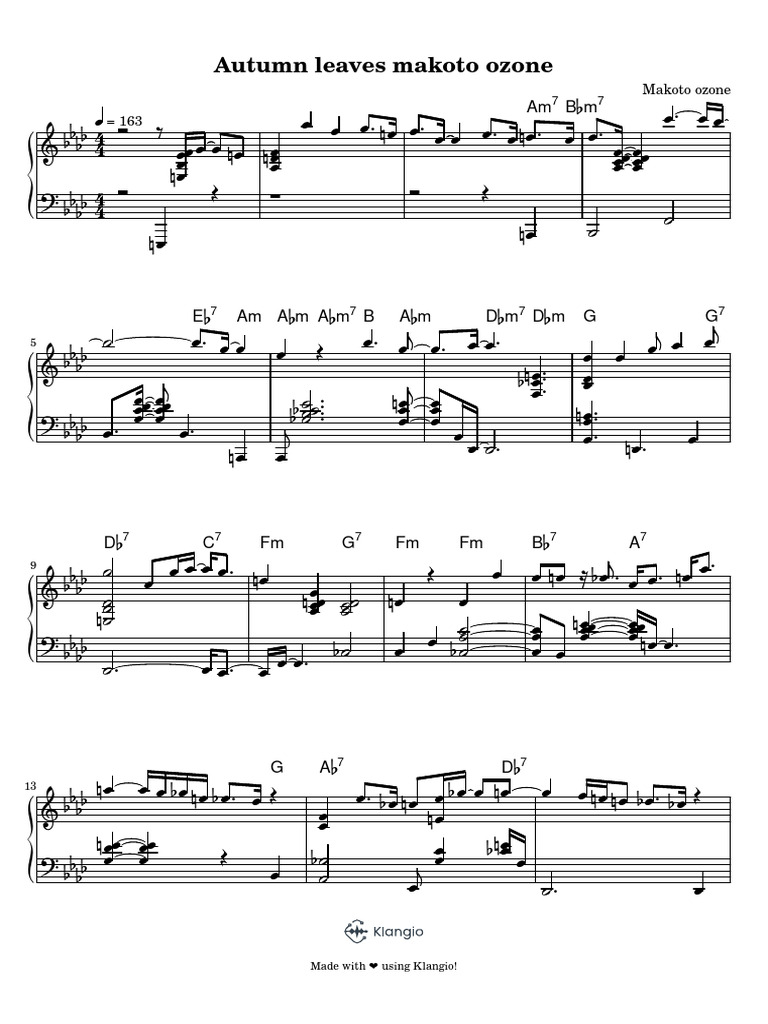 Autumn Leaves Makoto Ozone | PDF