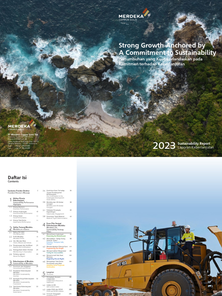 Sustainability Report 2023 PT Merdeka Copper Gold TBK | PDF