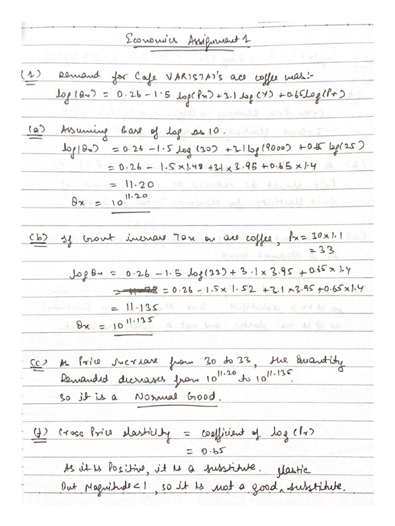 Eco Assignment 1 | PDF