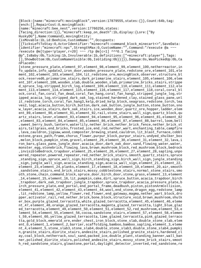Minecraft Beehive Command Block Guide | PDF