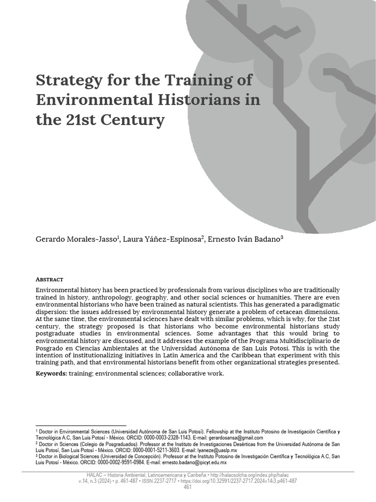 Training Environmental Historians Today | PDF | Science | Environmental ...