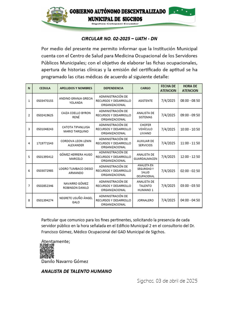Circular Med.-Signed | PDF | Cuidado de la salud | Medicina