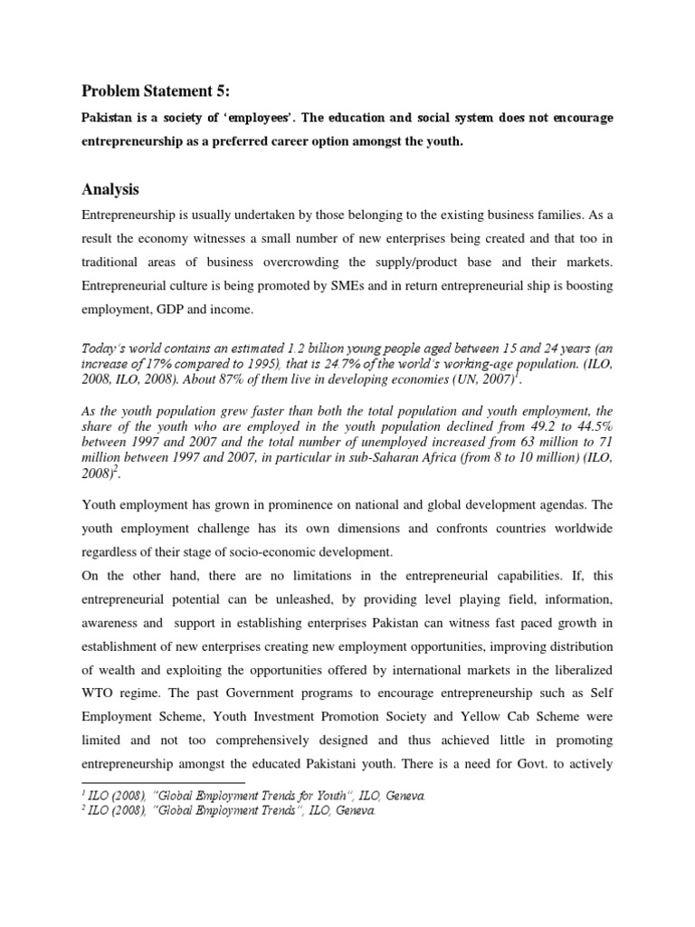 Problem Statement 5 | Entrepreneurship | Tech Start Ups