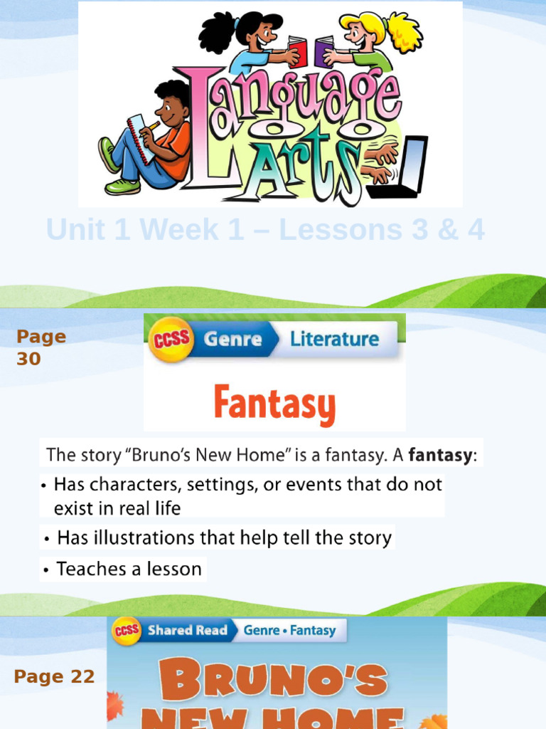 Wonders 3 - Unit 1 WK 1 - L3&4 | PDF