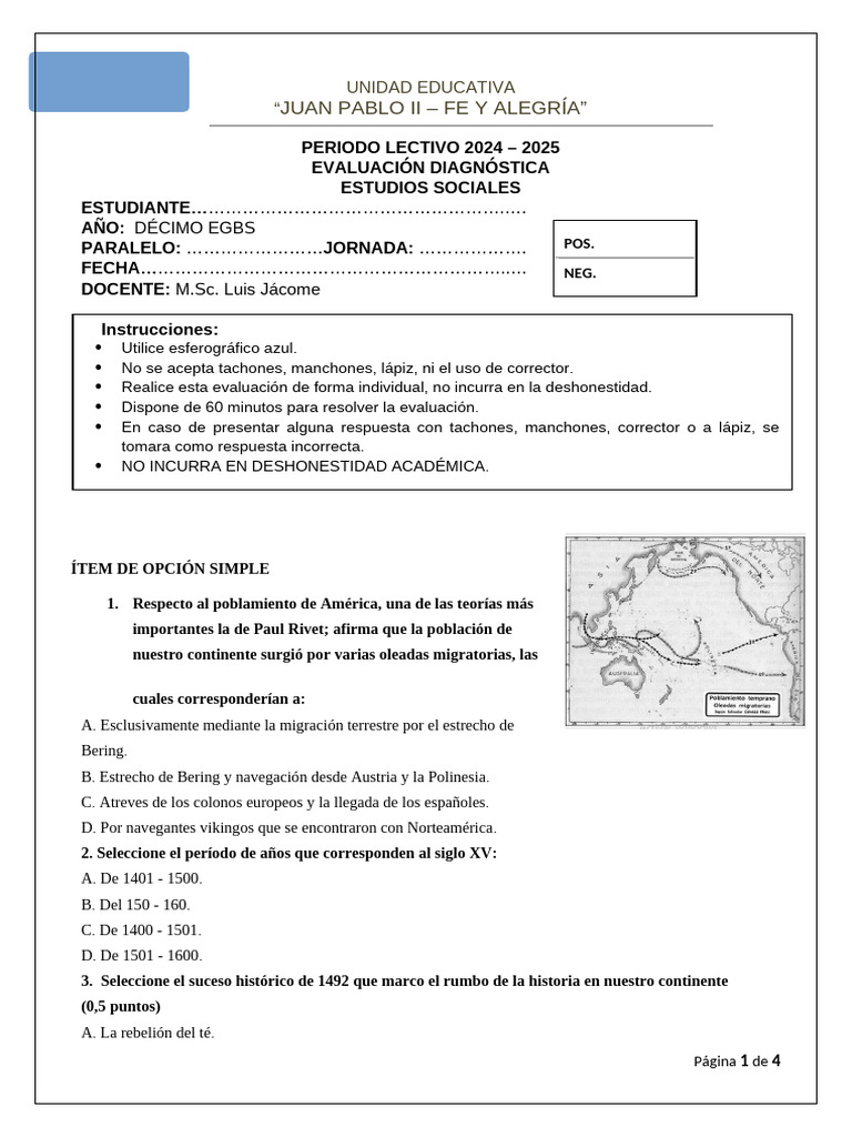 Diagnóstico EESS 10mo | PDF | Américas | Colombia