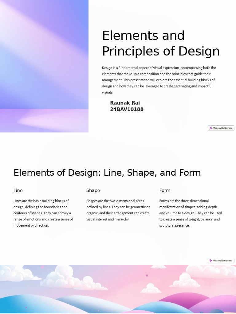 Elements and Principles of Design Assignment 3 | PDF | Composition (Visual Arts)