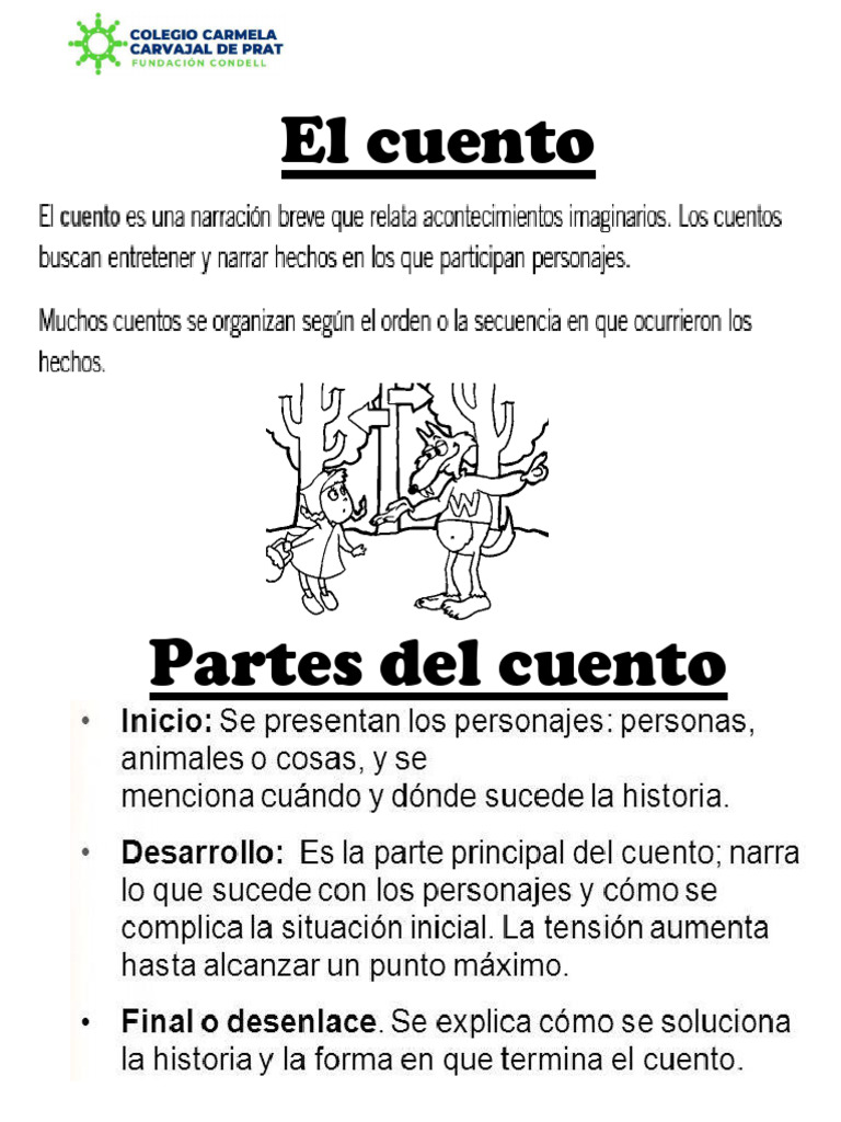 Elementos y partes del cuento | PDF