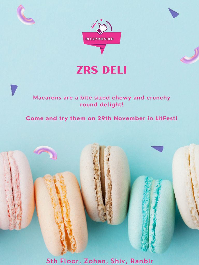 XRS Deli Macarons Poster | PDF