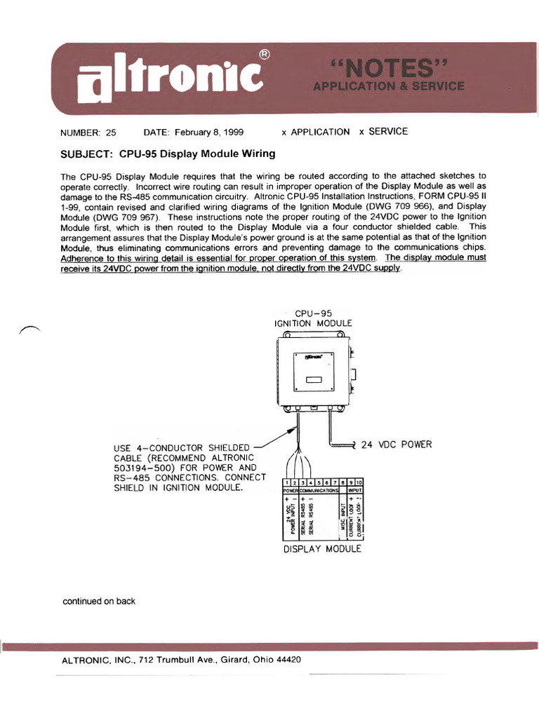 Altronic Cpu 95 No 25 | PDF