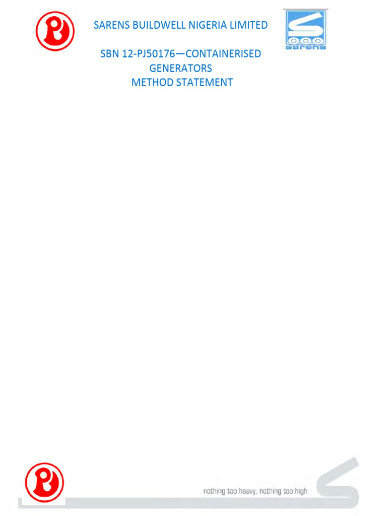 LIFTING SEQUENCE METHOD STATEMENT Rev3 COMPRESSED | PDF | Crane (Machine) | Containerization