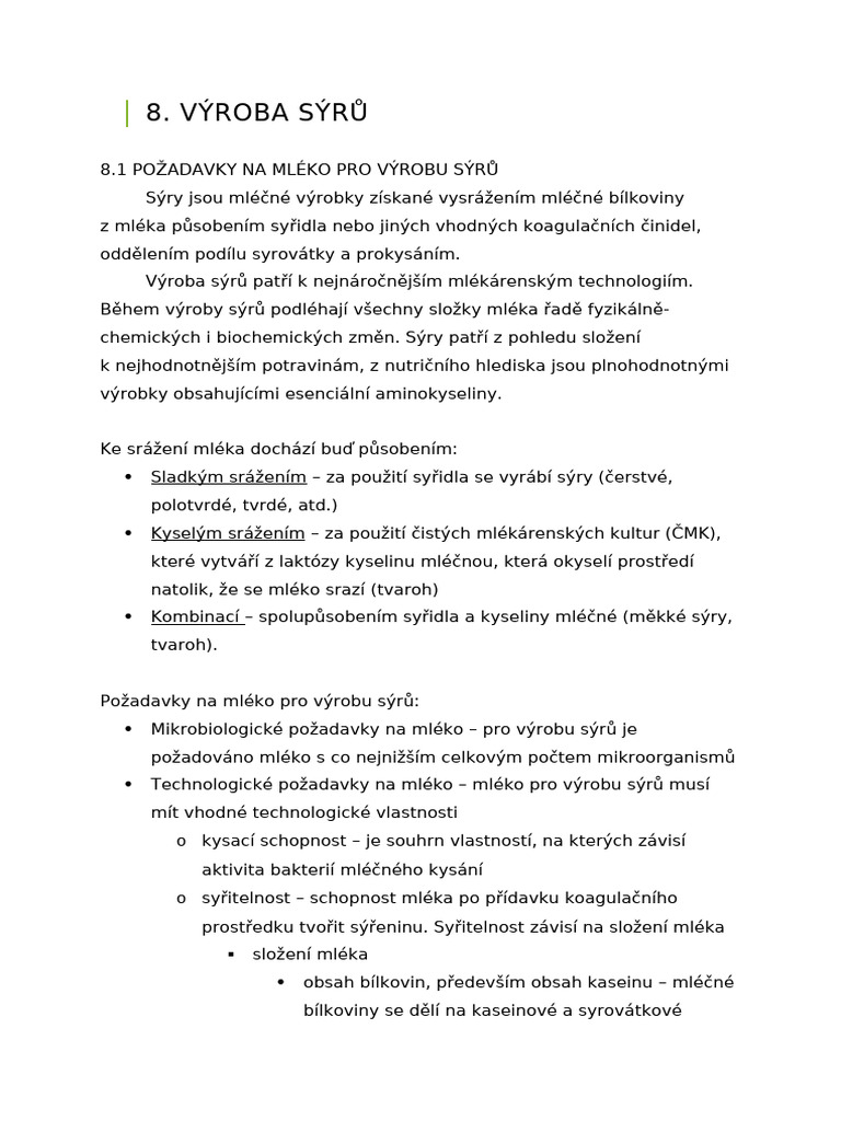 H.Vyroba Syru | PDF