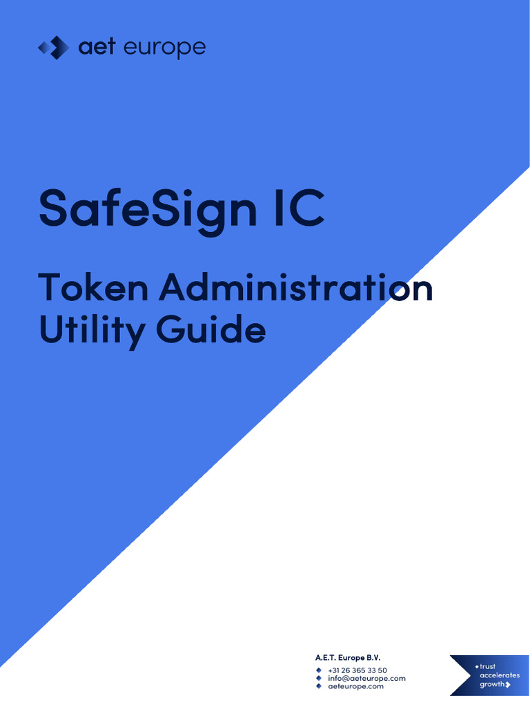 Safesign Ic: Token Administration Utility Guide | PDF | Smart Card ...