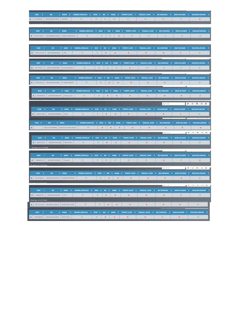 Data Tidak Valid Kelas Xii A AP | PDF