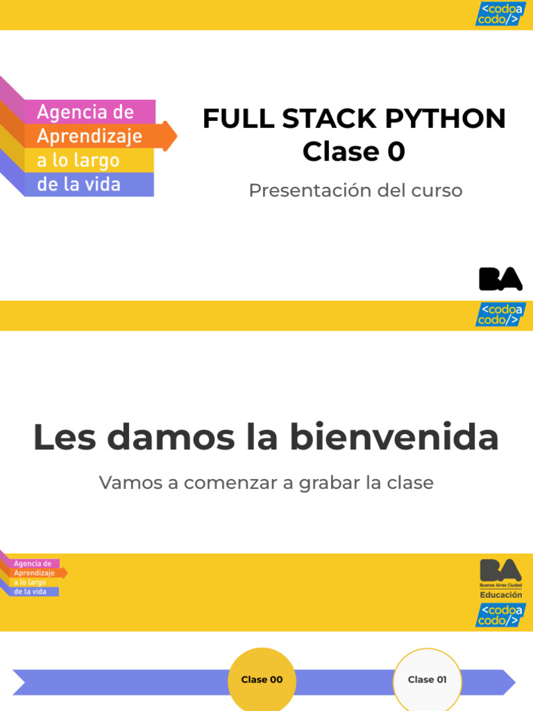 Clase 0. Presentación Del Curso Full Stack Python 2023 | PDF | Informática | Ingeniería de software