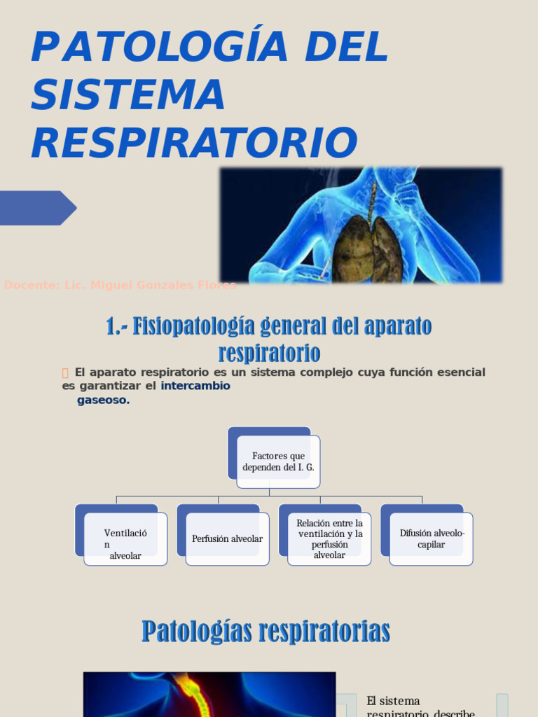 CLASE 5 Patología de Sistema Respiratorio | PDF | Tos | Sistema respiratorio