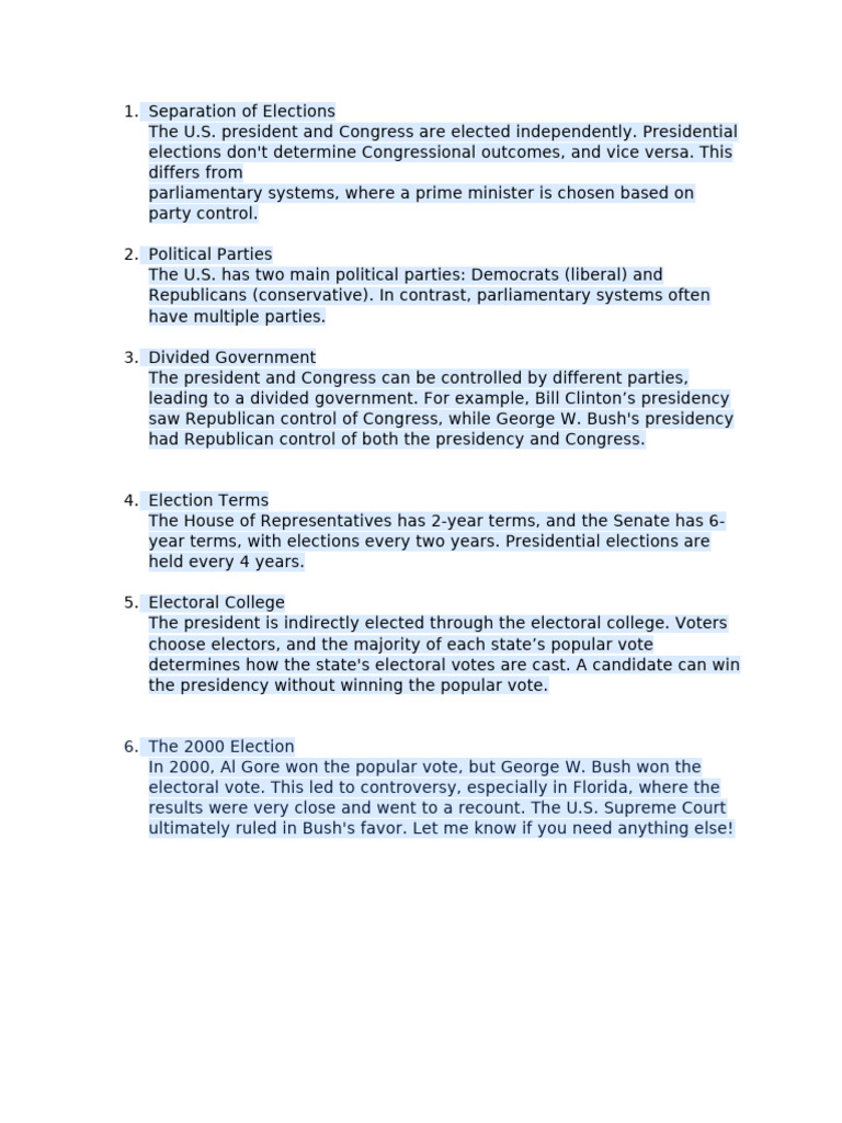 U.S. Election System Overview | PDF