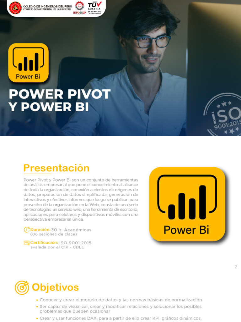 Brochure Power Pivot y Power Bi | PDF | Inteligencia de negocios ...