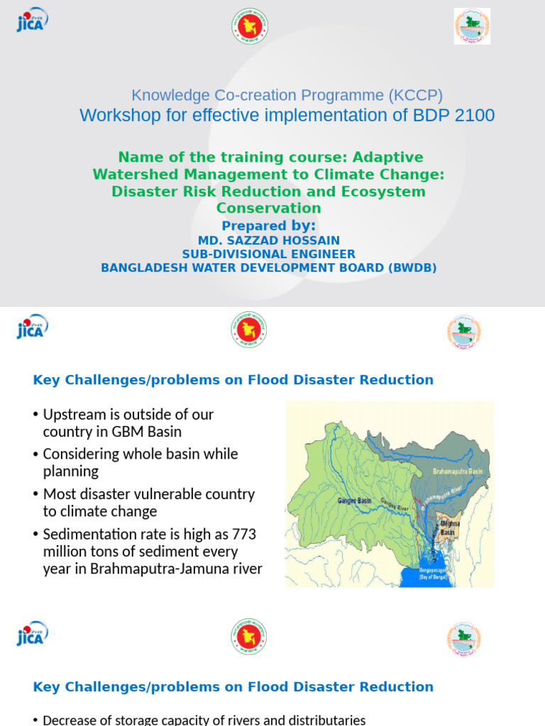 Sazzad - KCCP Presentation Final | PDF | Flood | River