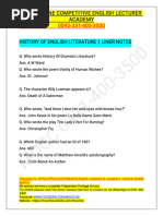 English Lit: A Brief Overview | PDF | English Literature | John Milton
